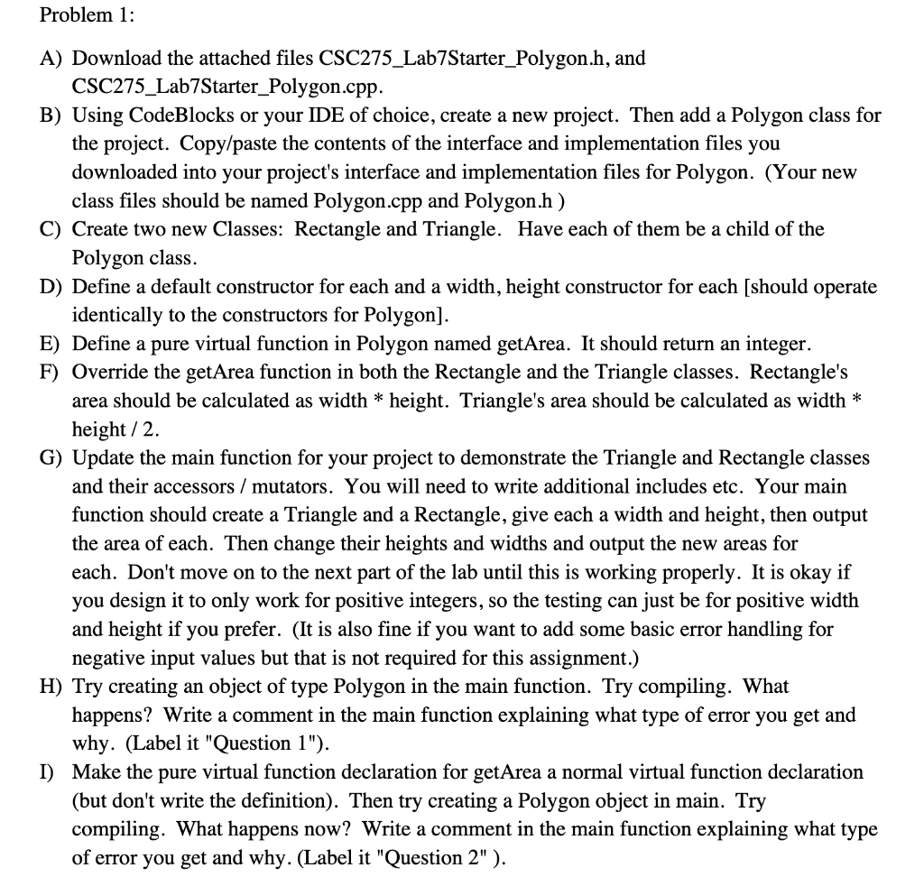 Solved Problem 1: a A) Download the attached files | Chegg.com