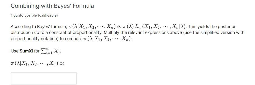 Solved Combining with Bayes' Formula 1 punto posible | Chegg.com