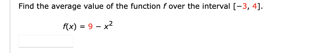 Solved Find The Average Value Of The Function F Over The