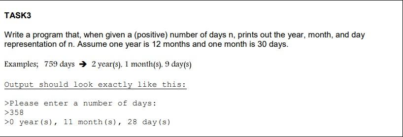 Solved TASK3 Write a program that, when given a (positive) | Chegg.com