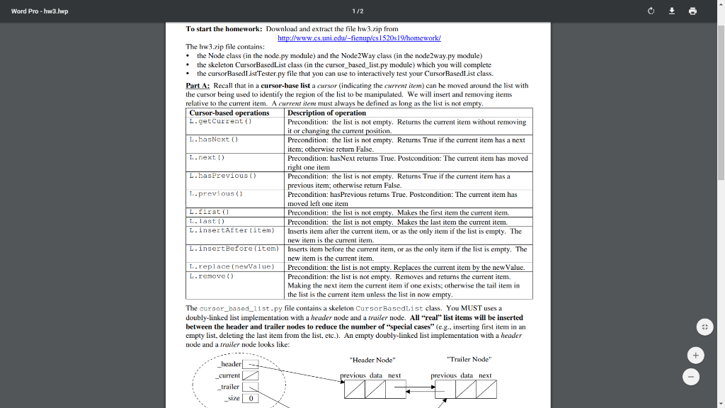 Word Pro -hw3.lwp 1/2 To start the homework: Download | Chegg.com