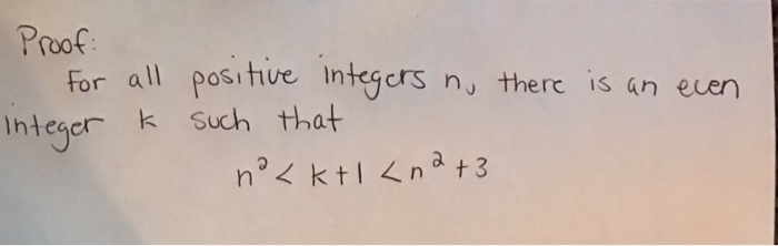 Solved Proof: For all positive integers n, there is an | Chegg.com