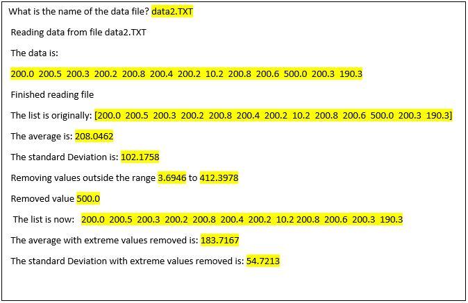Solved Write a (C++) program to calculate the statistical | Chegg.com
