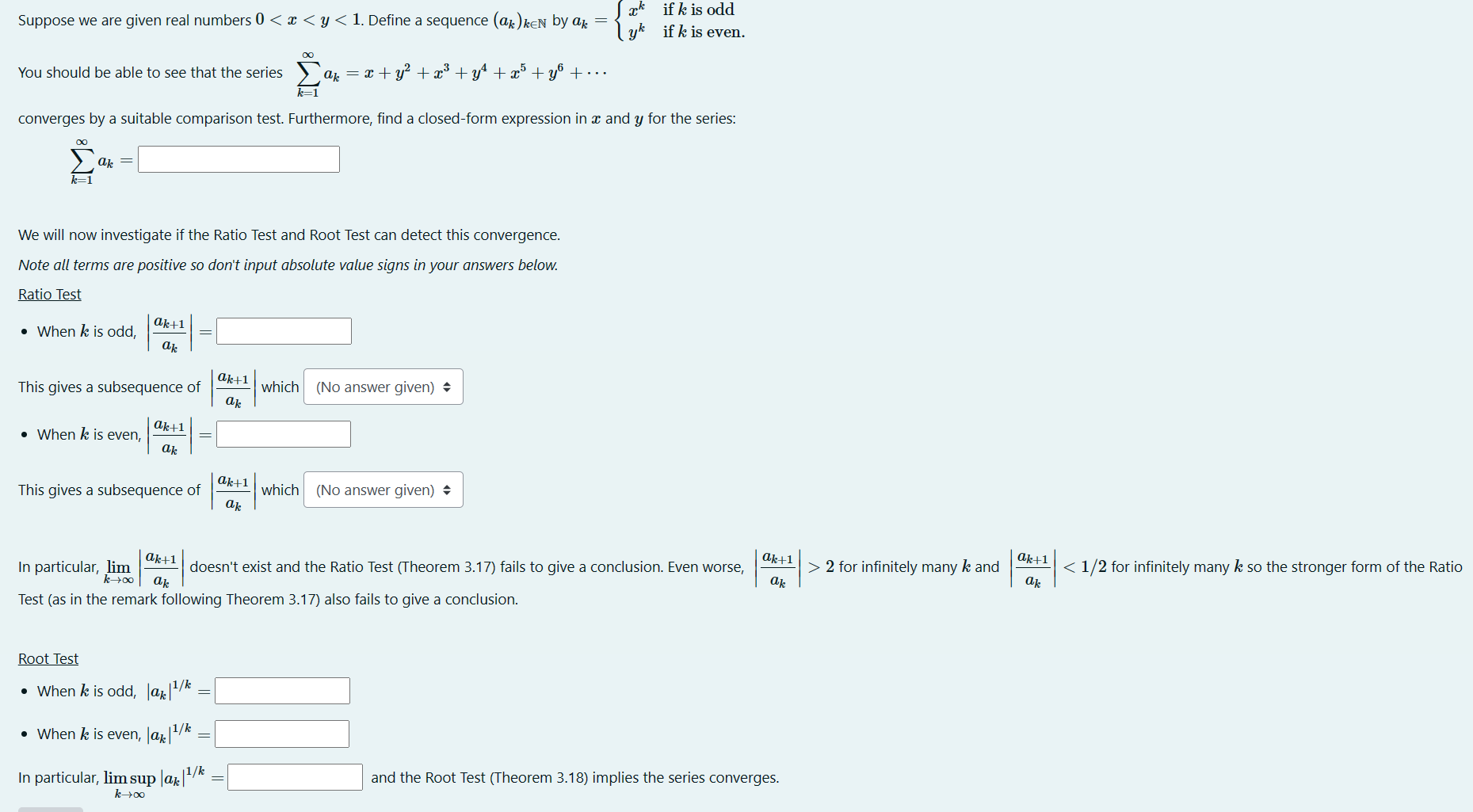 Solved Suppose we are given real numbers )))) | Chegg.com