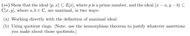 Solved Abstract Algebra.- Rings | Chegg.com