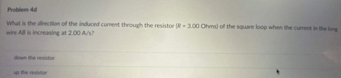 Solved Problem 4 (20 points) The current in the very long | Chegg.com