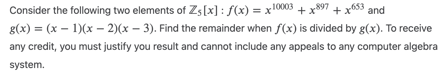 Solved Consider the following two elements of | Chegg.com