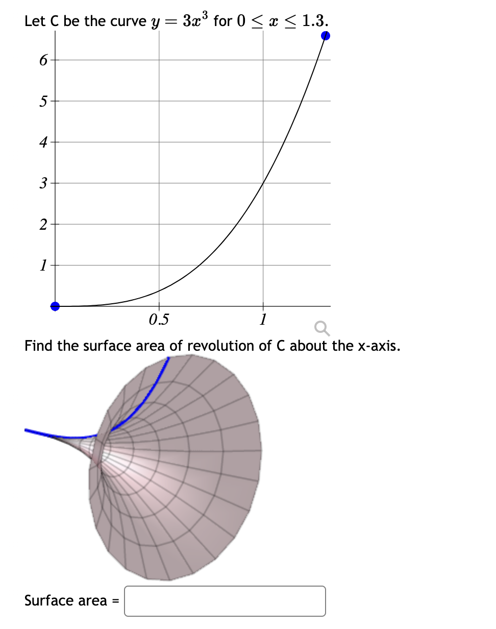 Let C be the curve y=3x3 ﻿for 0≤x≤1.3.Find the | Chegg.com