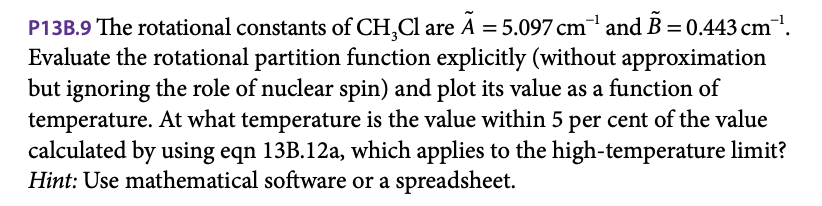 Solved GR_KT Rotational partition function [unsymmetrical | Chegg.com
