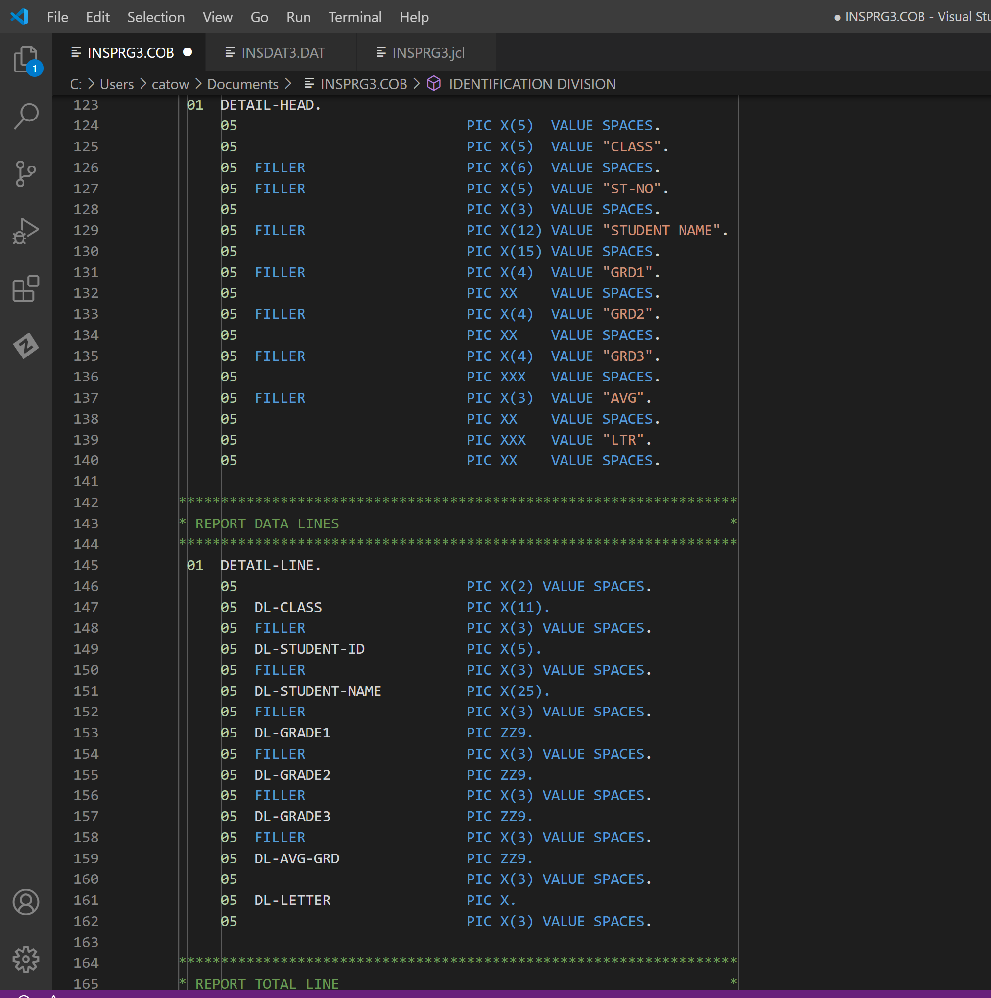 File Edit Selection View Go Run Terminal Help • | Chegg.com