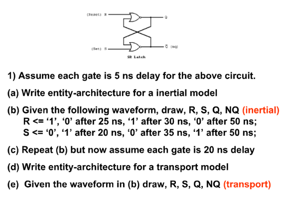 Solved Assume each gate is 5ns ﻿delay for the above | Chegg.com