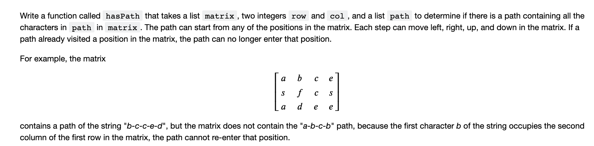 Solved Write a function called hasPath that takes a list | Chegg.com