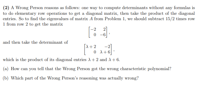 Solved -6 (2) A Wrong Person reasons as follows: one way to | Chegg.com