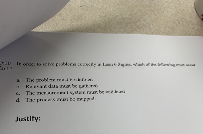 Solved :10 In order to solve problems correctly in Lean 6 | Chegg.com