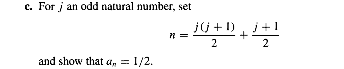 Solved c. For j an odd natural number, set n=2j(j+1)+2j+1 | Chegg.com