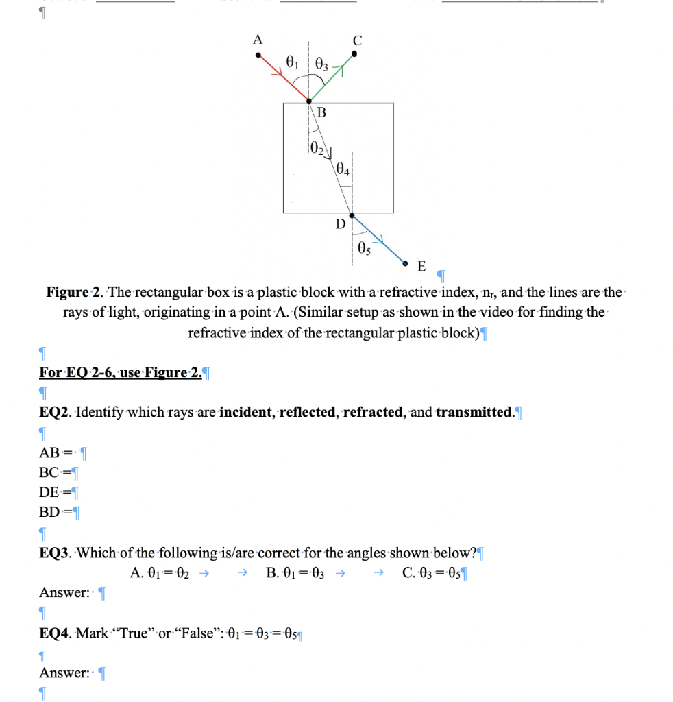 Solved • E Figure 2. The rectangular box is a plastic block | Chegg.com