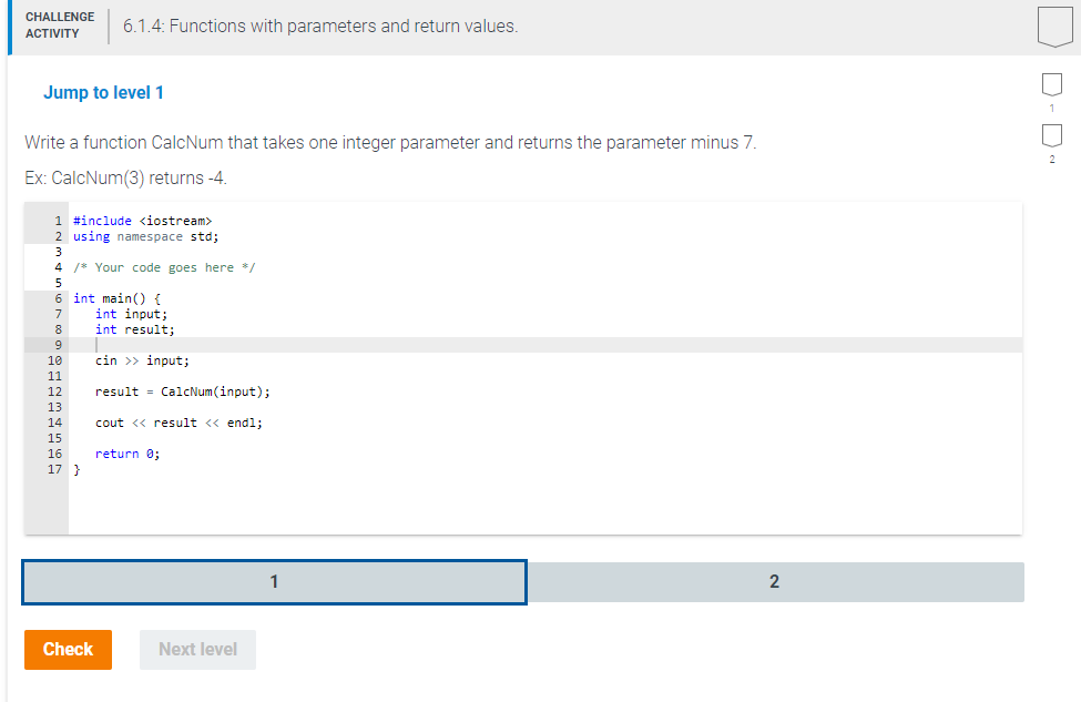 Solved CHALLENGE 6 1 4 Functions With Parameters And Return Chegg