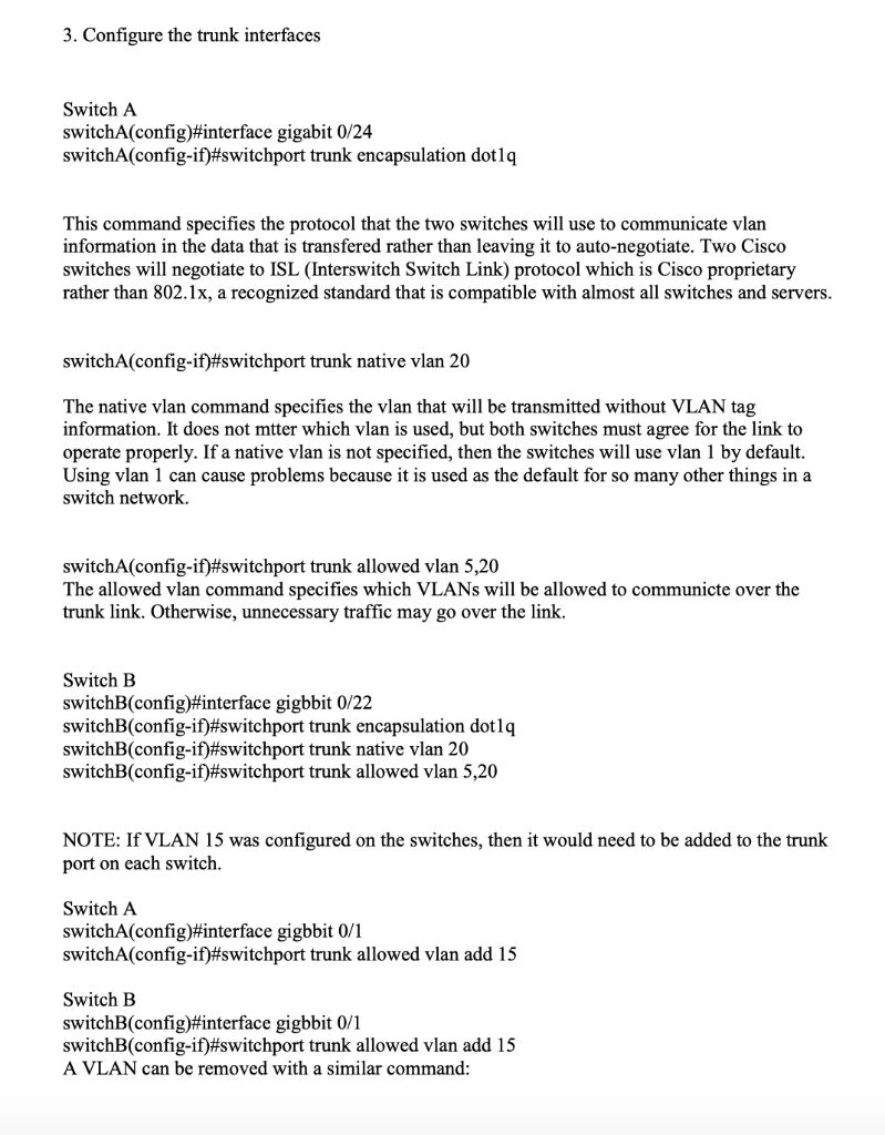 Solved 1) How to Create VLAN on Cisco Catalyst Switch a. | Chegg.com