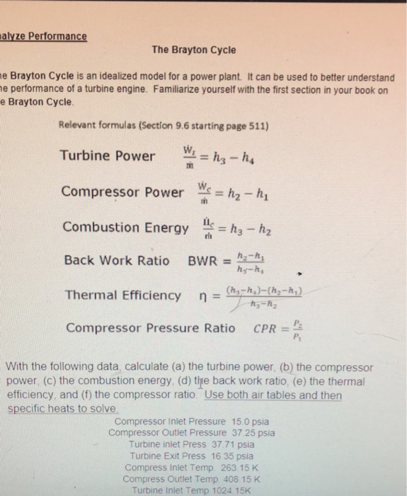 Solved The Brayton Cycle is an idealized model for a power | Chegg.com