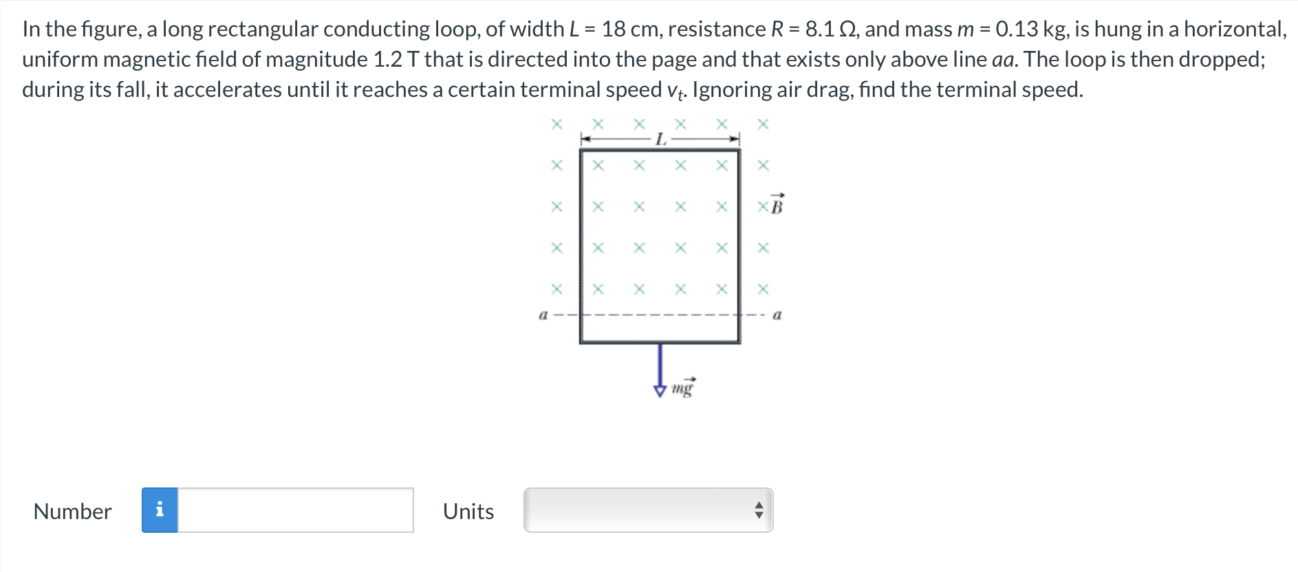Solved a In the figure, a long rectangular conducting loop, | Chegg.com