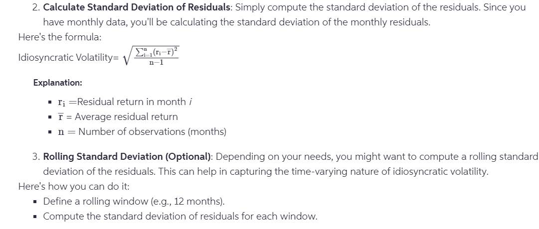 Solved Calculate Standard Deviation of Residuals: Simply | Chegg.com