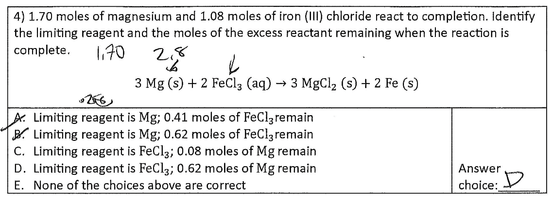 Solved How do you find the limiting reagent and how much is | Chegg.com