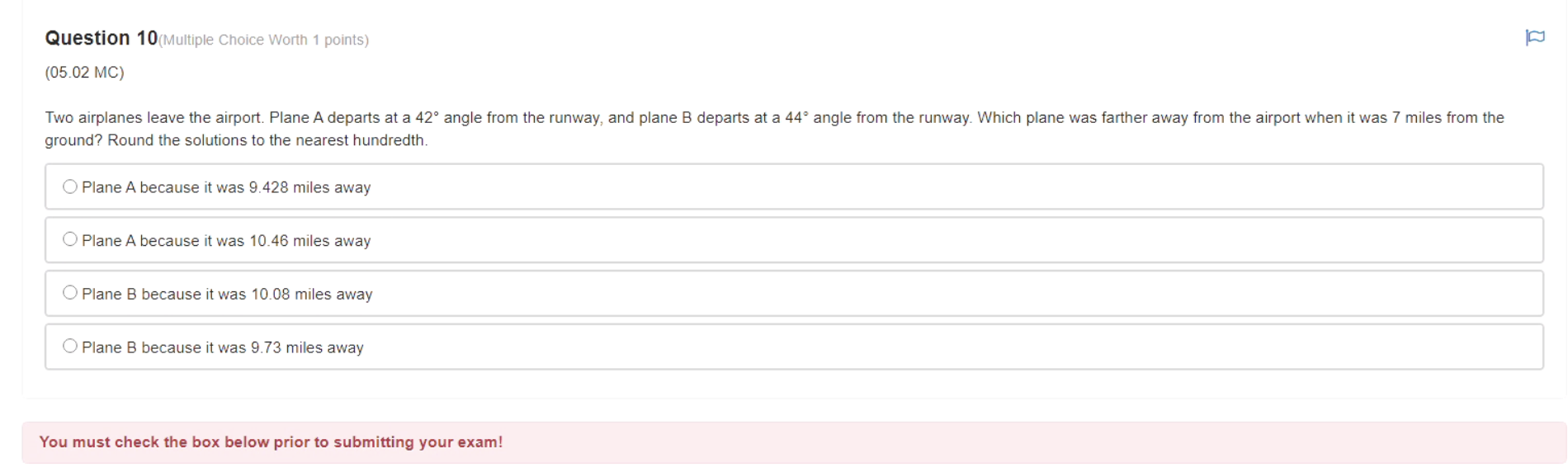 Solved Question 10 Multiple Choice Worth 1 points) (05.02 | Chegg.com