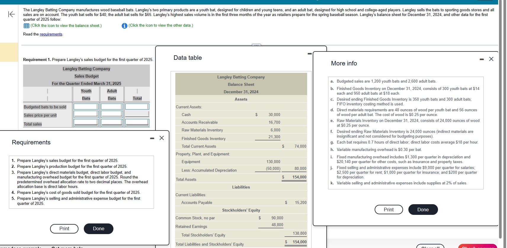 Solved quarter of 2025 follow: (ilick (Click icon to view | Chegg.com