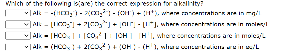 Solved Which of the following is(are) the correct expression | Chegg.com