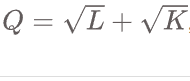 Solved Consider the production function Q=sqrtL+sqrtK, where | Chegg.com