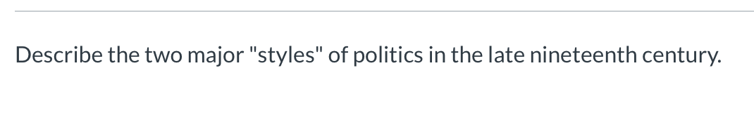 Political History Differences
