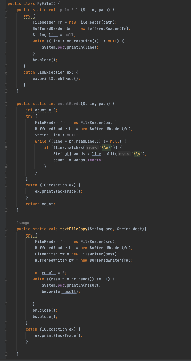 Solved In the MyFilelO class, write a recursive method | Chegg.com
