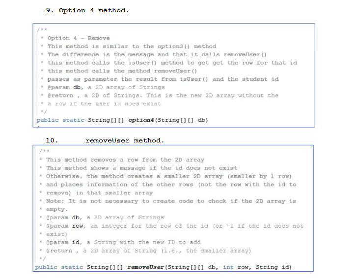 Solved Write a Java program to manage (display, add, remove, | Chegg.com