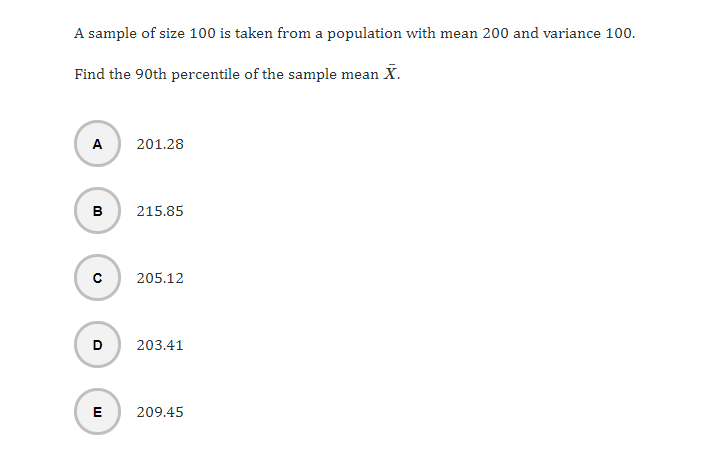 Solved A sample of size 100 is taken from a population with | Chegg.com