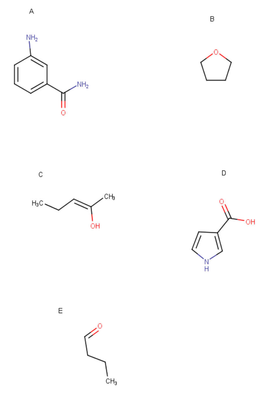 Solved A B NH2 NH2 C D CHE H3C. CH CH N H E CH | Chegg.com