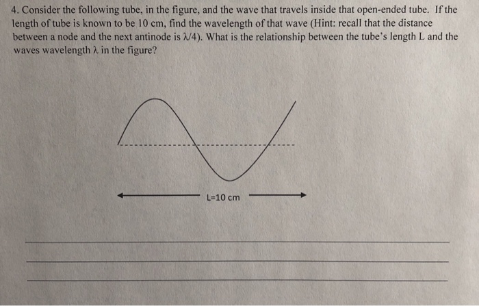 Solved 4. Consider the following tube, in the figure, and | Chegg.com