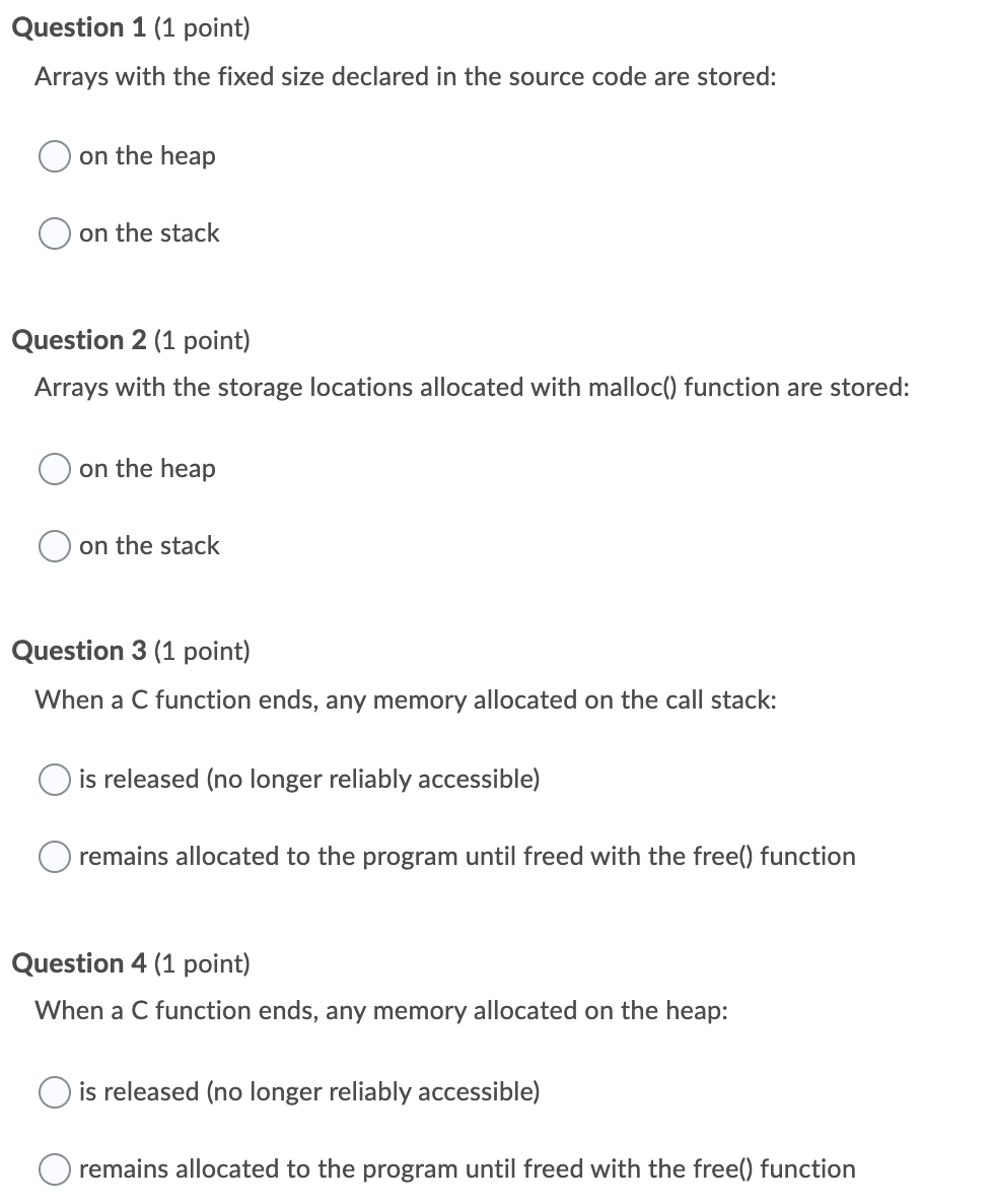Solved Arrays with the fixed size declared in the source | Chegg.com