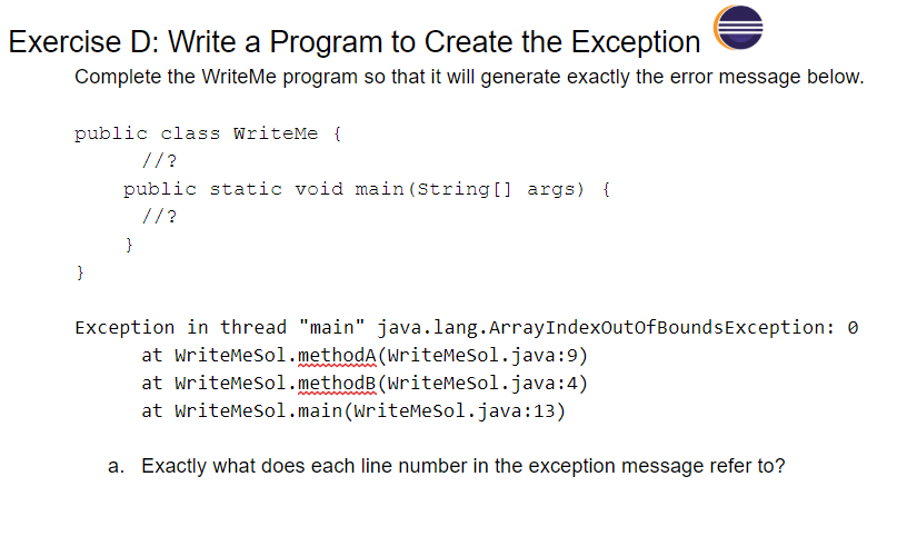 Solved COPY & PASTE CODE: public class WriteMe { //? | Chegg.com