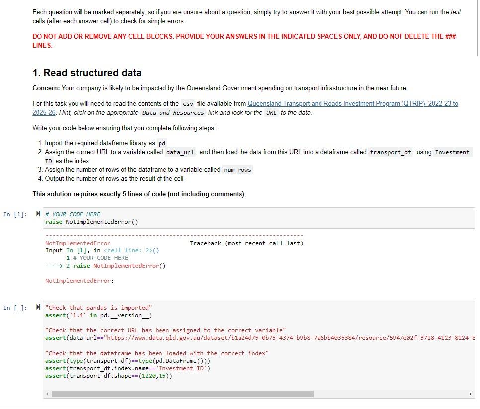Solved Each question will be marked separately, so if you | Chegg.com