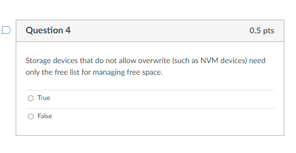 Solved Storage devices that do not allow overwrite (such as | Chegg.com