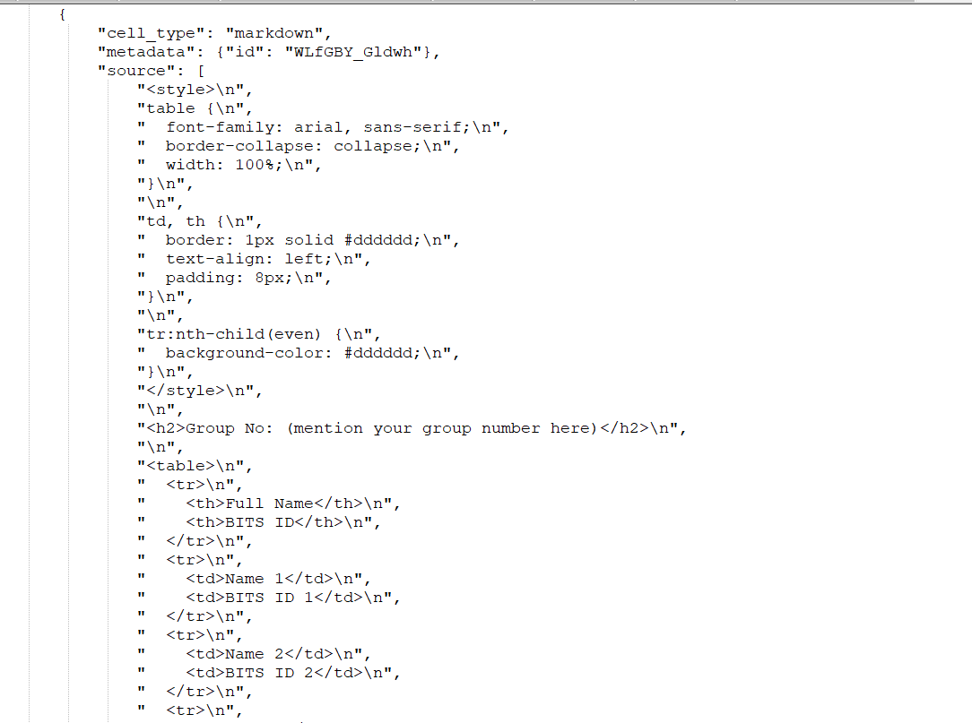 Sample code given with blank values in it as | Chegg.com