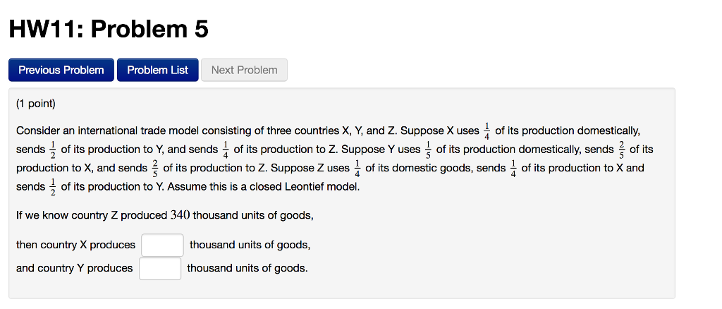 Solved HW11: Problem 4 Previous Problem Problem List Next | Chegg.com Solved HW11: Problem 4 Previous Problem Problem List Next | Chegg.com
