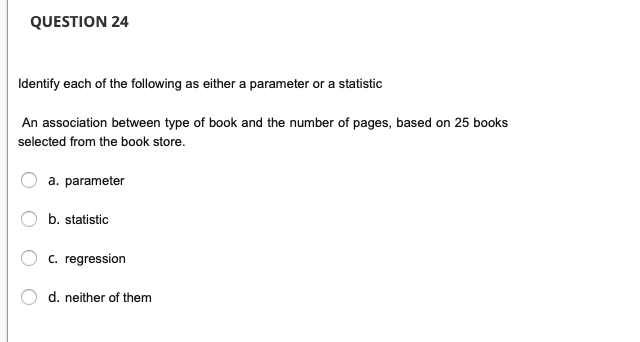 Solved QUESTION 24 Identify each of the following as either | Chegg.com