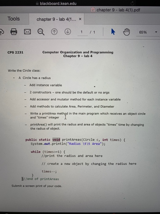 Solved blackboard.kean.edu chapter 9 -lab 4(1).pdf Tools | Chegg.com
