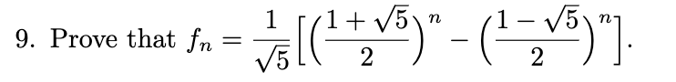 Solved Recall that the Fibonacci numbers can be defined by | Chegg.com