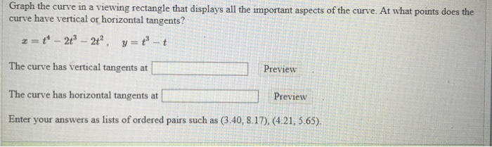 Solved Graph the curve in a viewing rectangle that displays | Chegg.com