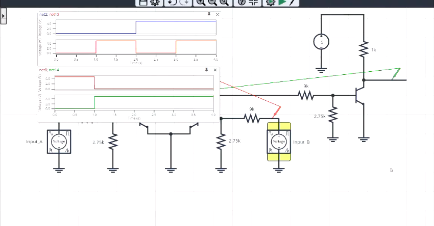 Using these two circuits, design a two-input RTL NAND | Chegg.com