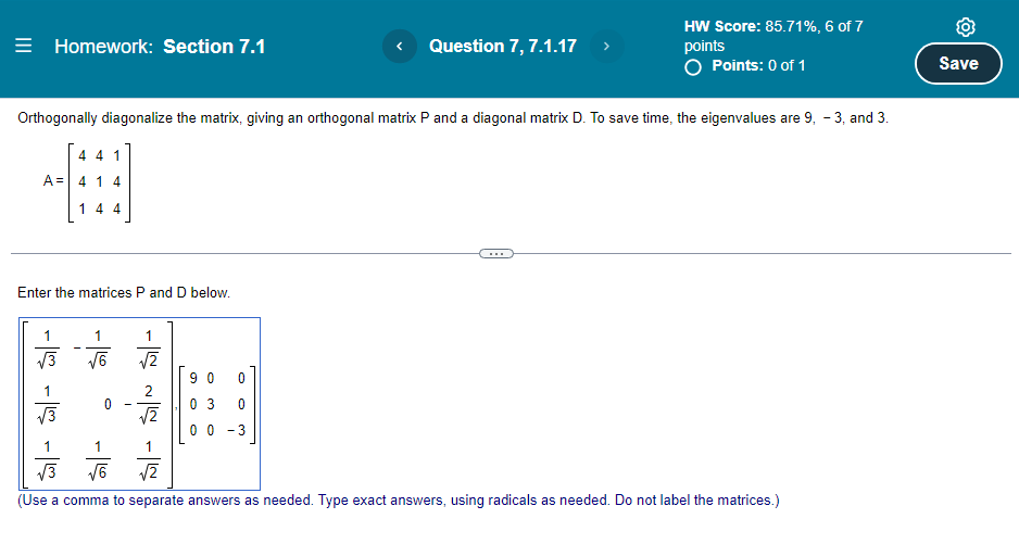 Solved Homework Section 7 1 Question 7 7 1 17 Hw