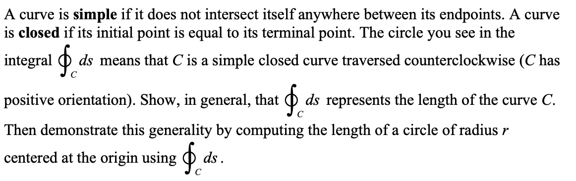 Solved A curve is simple if it does not intersect itself | Chegg.com