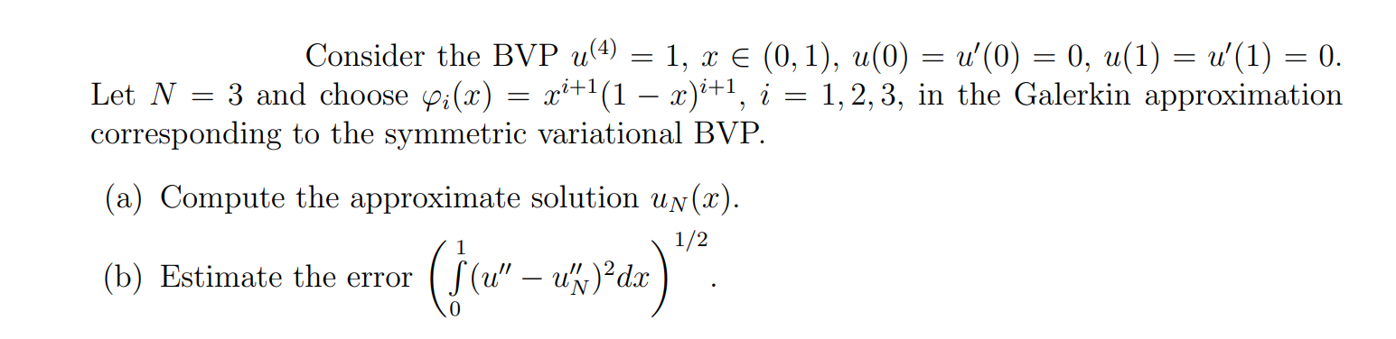 Consider the BVP | Chegg.com